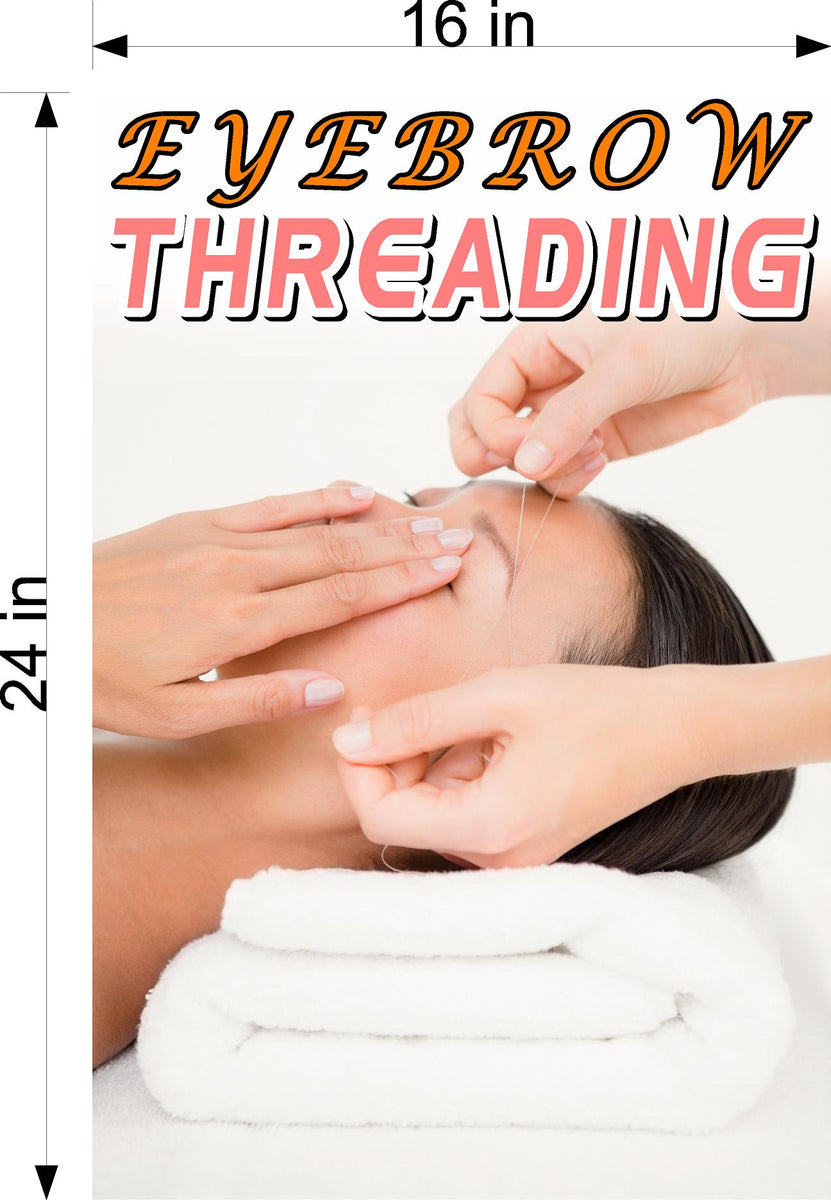 Eyebrows 17 Threading Vertical Wallpaper Poster Decal | NAILSIGNS.com ...