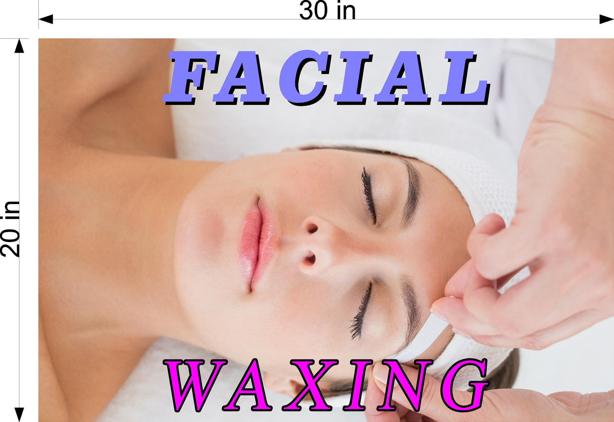 Facial 11 Waxing Care Horizontal Perforated Window Vinyl | NAILSIGNS ...