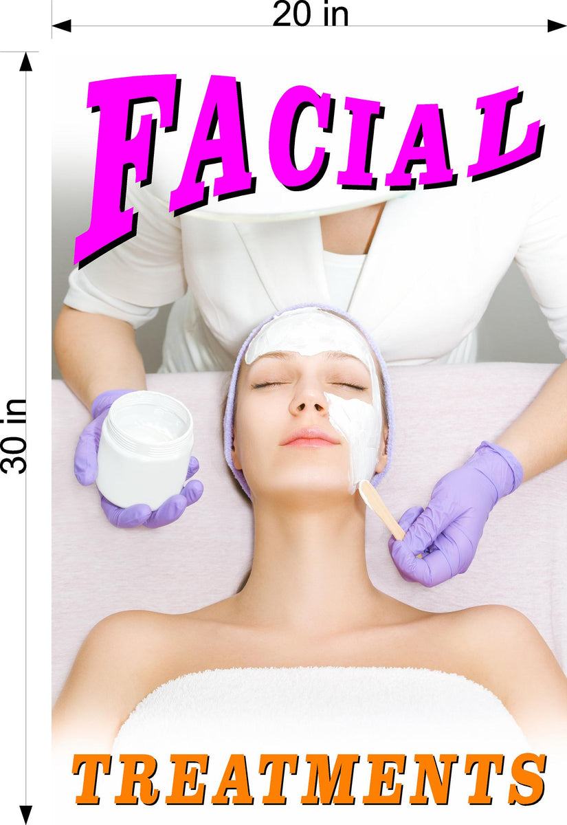 Facial 03 Window Decal Interior/Exterior Extensions Treatments Vertical ...