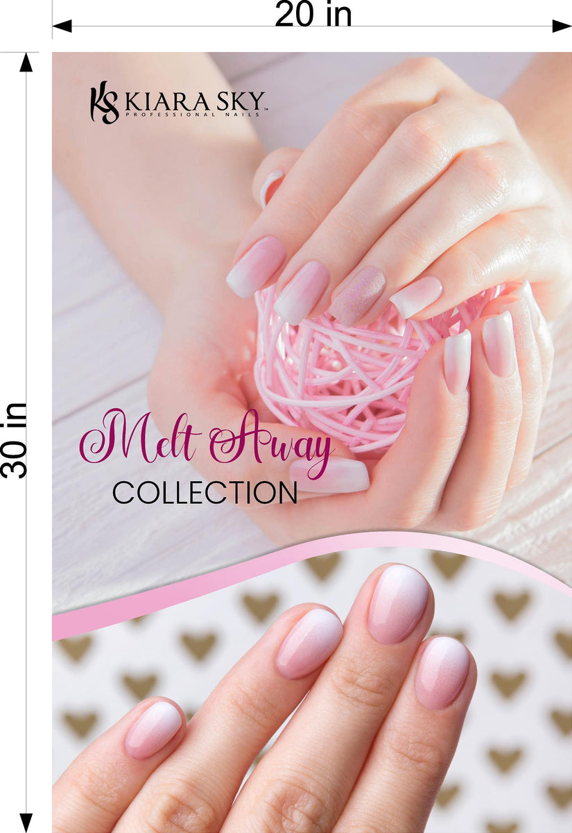 Ombre Nails 05 Window Decal Interior/Exterior Vertical | NAILSIGNS.com ...