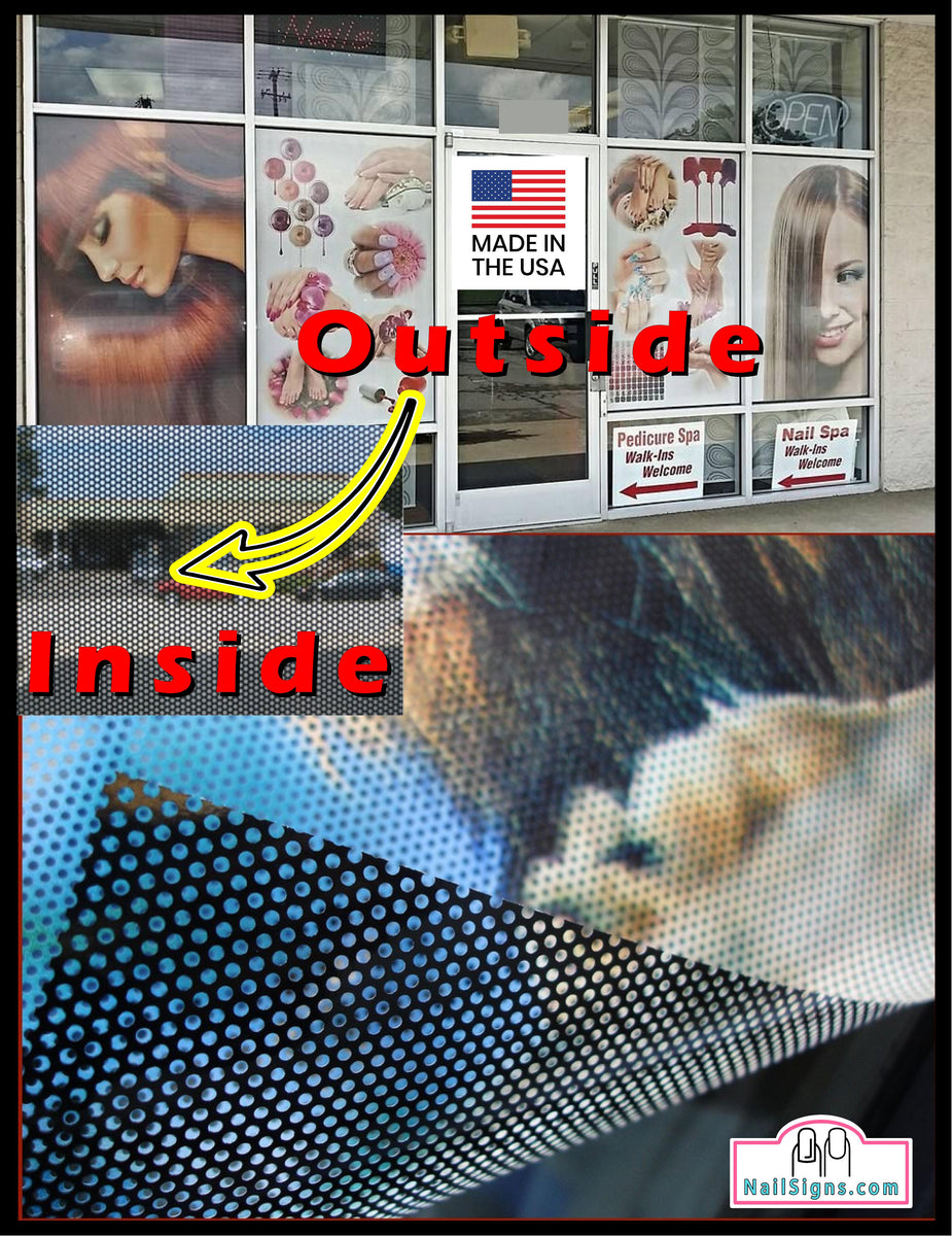 Tanning 06 Vertical Perforated Window See-Through | NAILSIGNS.com ...