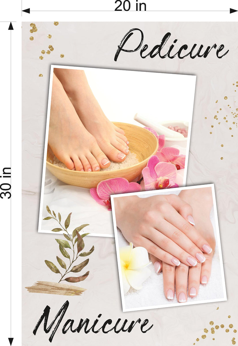 Salon 76 Window Decal Interior/Exterior Nails | NAILSIGNS.com – Nail Signs