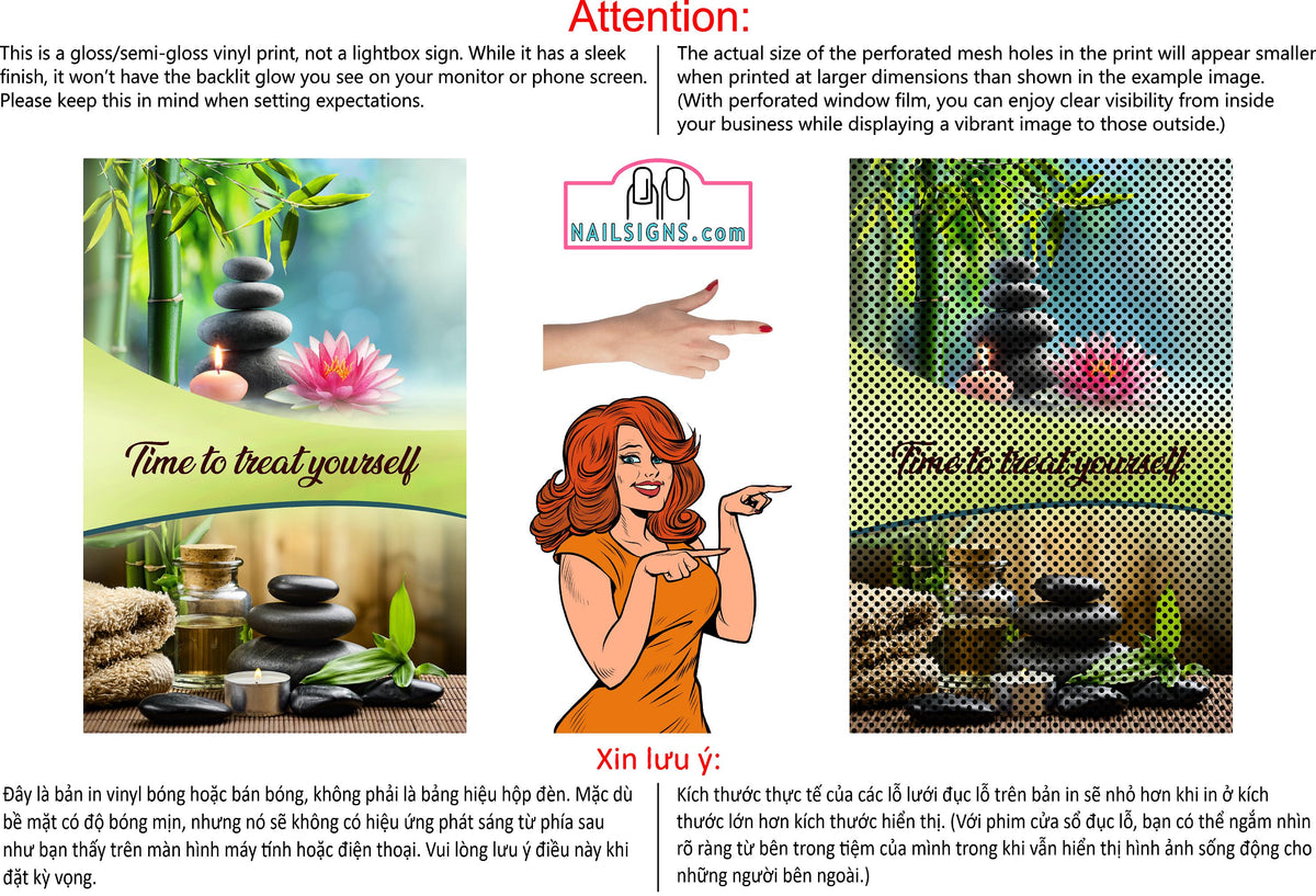 Spa 37 Vertical Perforated See Through Window Sign | NAILSIGNS.com ...