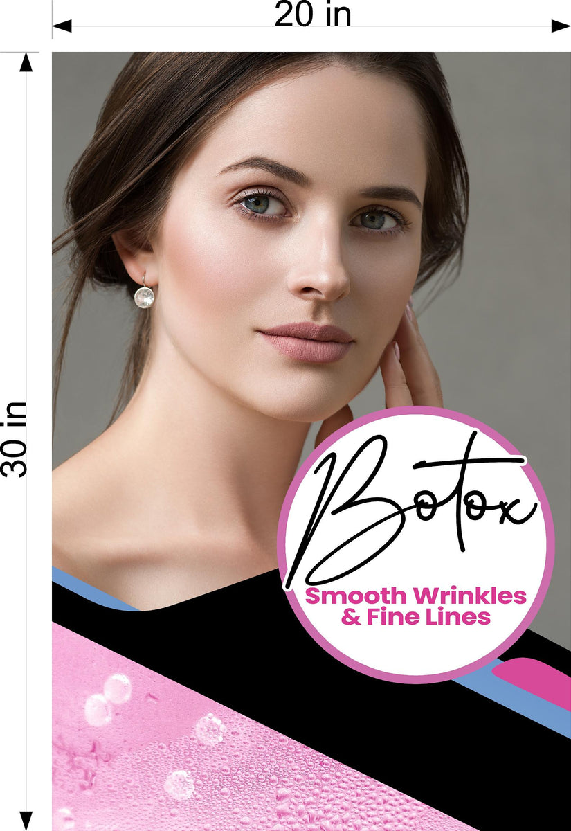 Botox 16 Perforated Salon Window Vinyl Vertical | NAILSIGNS.com – Nail ...