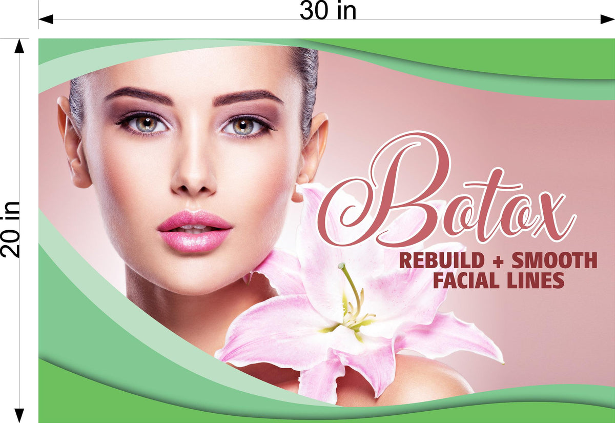 Botox 19 Interior/Exterior Window Decal Horizontal | NAILSIGNS.com ...