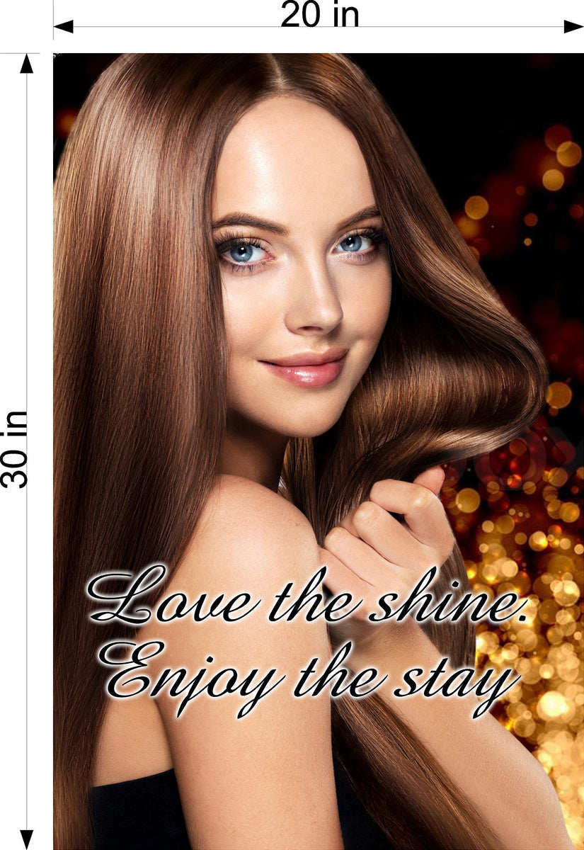 Hair Salon 35 Window Decal Interior/Exterior Extensions Cut Vertical ...
