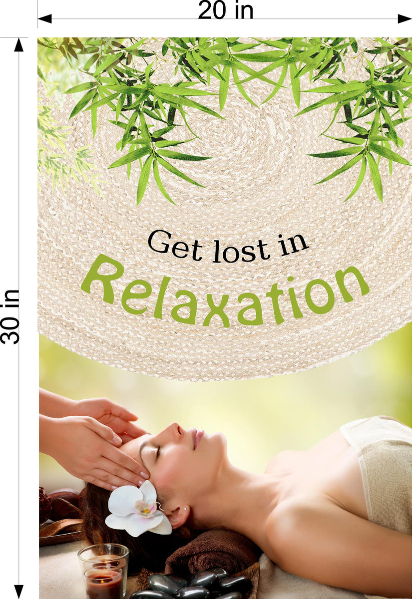 Massage 13 Window Decal Interior/Exterior Vertical | NAILSIGNS.com ...