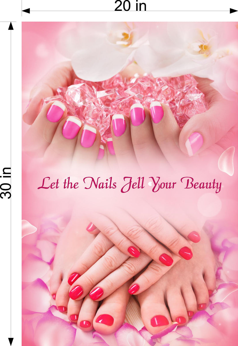 Salon 51 Window Decal Interior/Exterior Nails | NAILSIGNS.com – Nail Signs