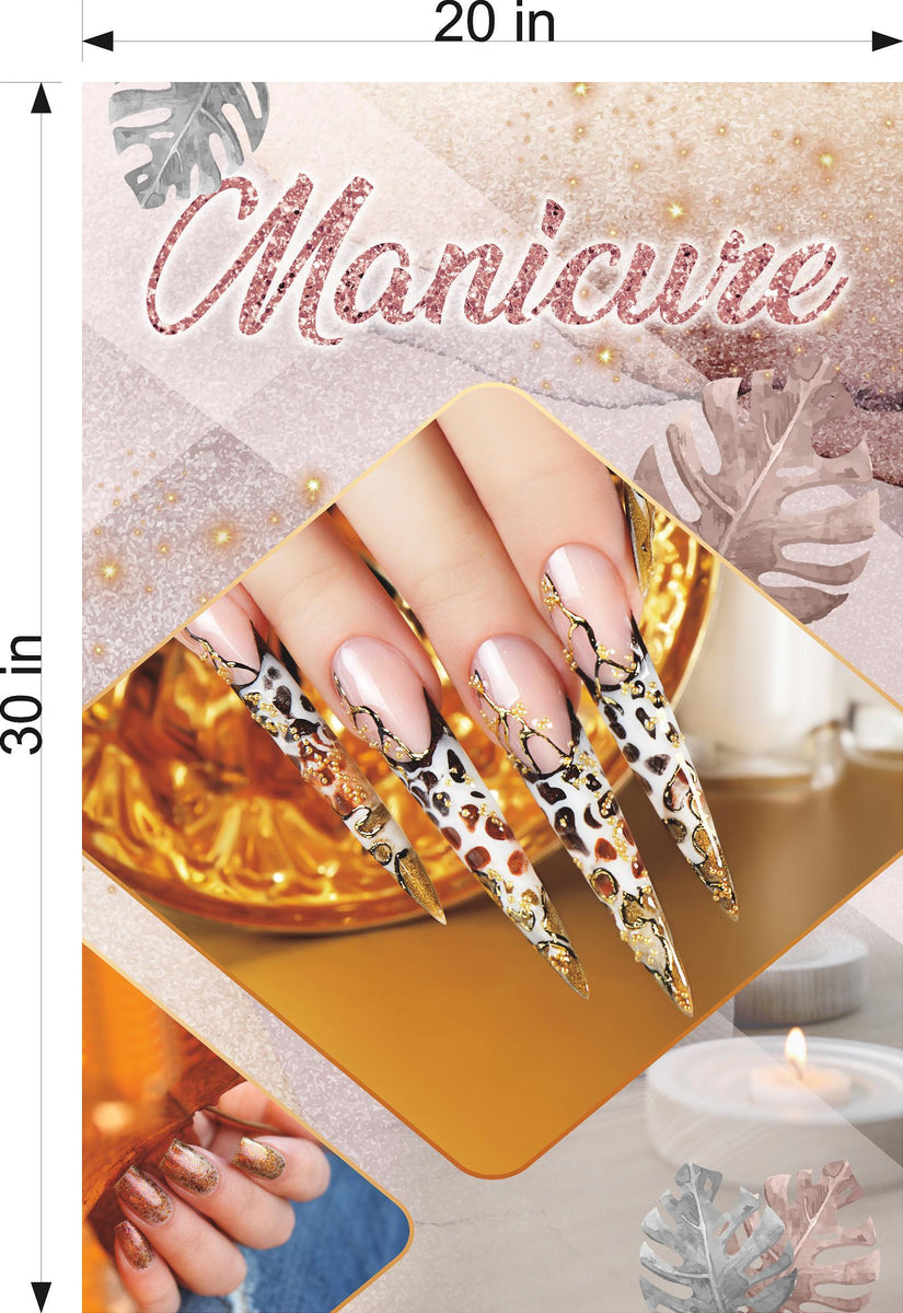 Salon 74 Window Decal Interior/Exterior Nails | NAILSIGNS.com – Nail Signs