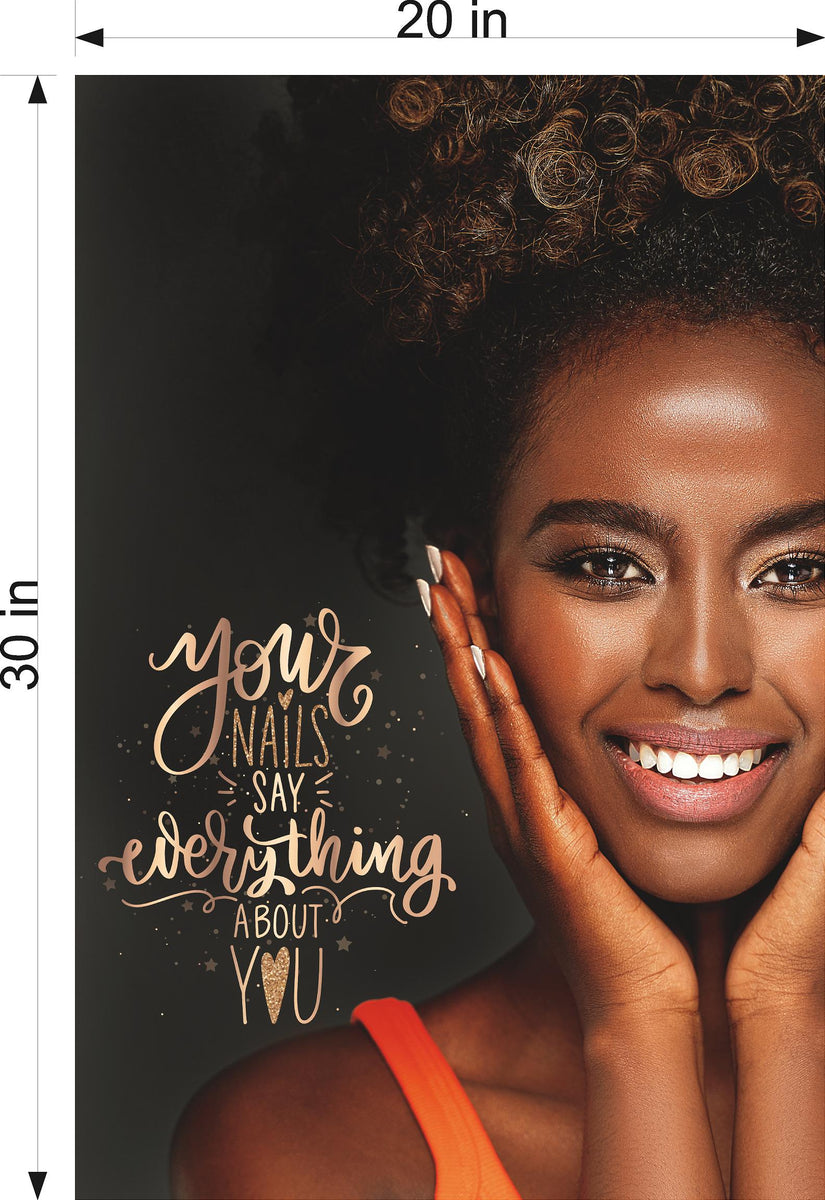 Salon 81 Vertical Perforated Windows Nails | NAILSIGN.com – Nail Signs