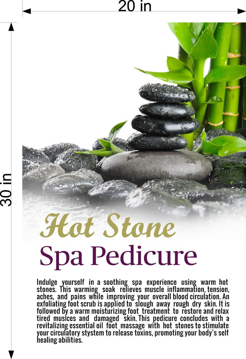 Spa 23 Window Decal Interior/Exterior Massage | NAILSIGNS.com – Nail Signs