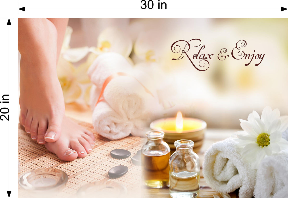 Spa 40 Window Decal Interior/Exterior Massage | NAILSIGNS.com – Nail Signs