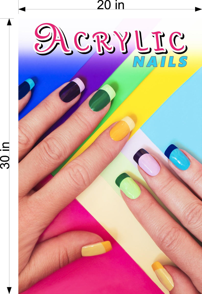 Acrylic 03 Photo-Realistic Paper Poster Sign Vertical | NAILSIGNS.com ...
