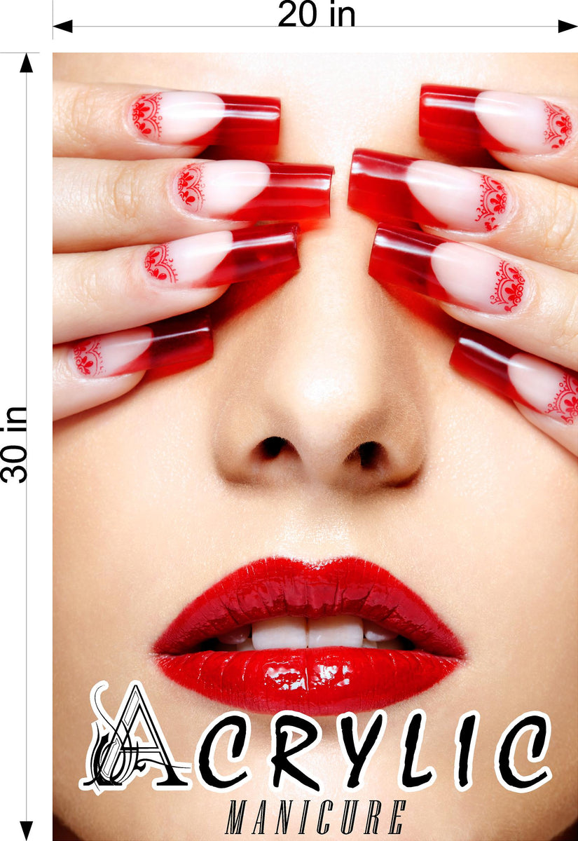 Acrylic 06 Photo-Realistic Paper Poster Sign Vertical | NAILSIGNS.com ...