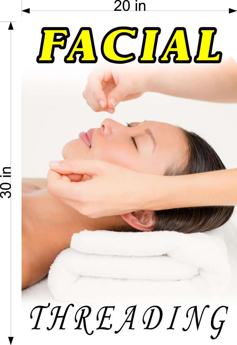 Eyebrows 18 Threading Lash Perforated Window Vinyl | NAILSIGNS.com ...