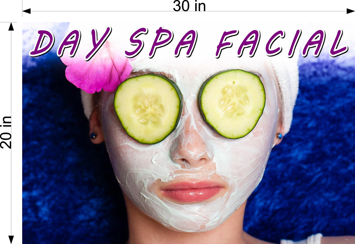 Facial 6 Treatment Care Vertical Perforated Window Vinyl | NAILSIGNS ...