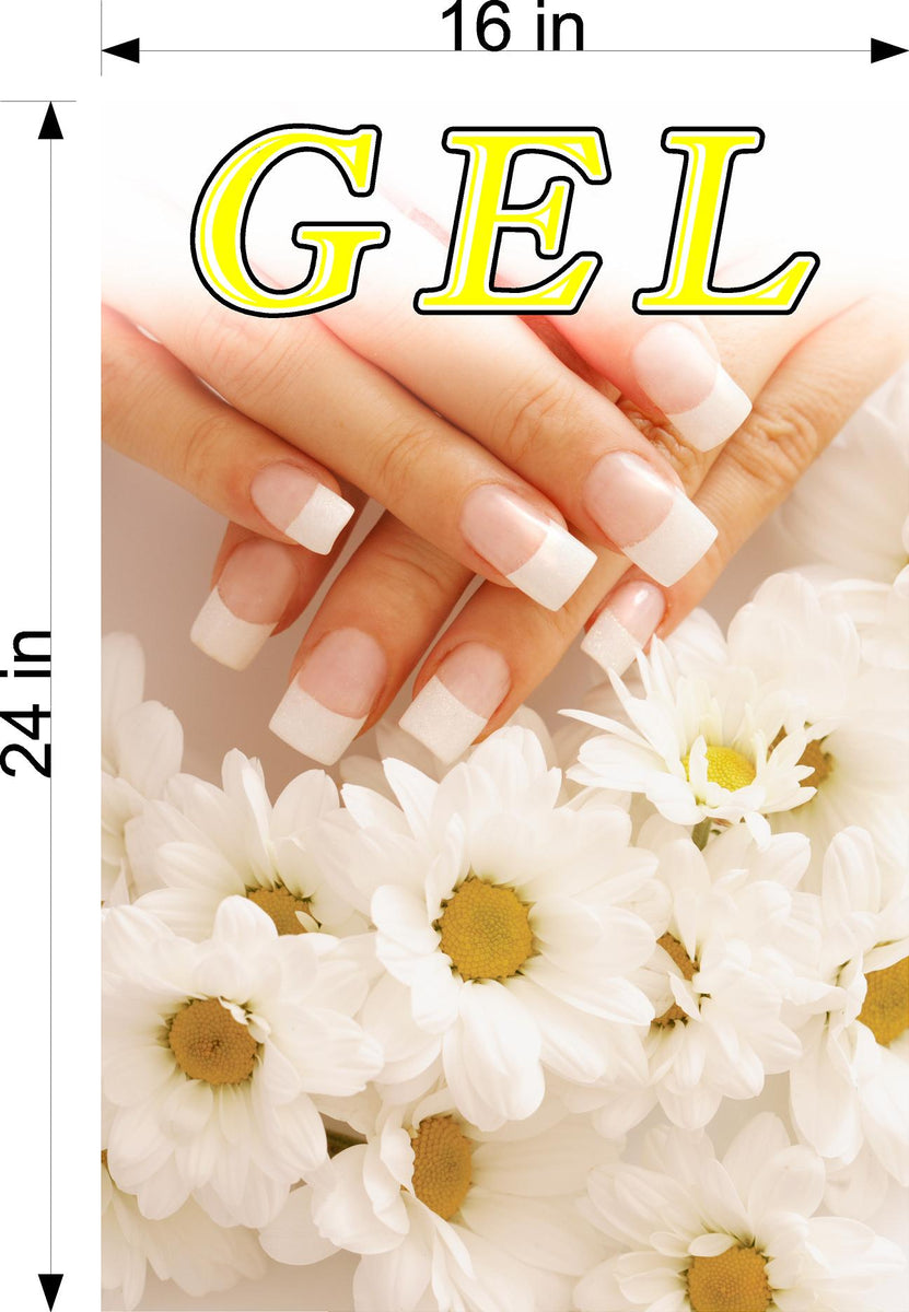 Gel 06 Wallpaper Poster Decal Decor Sign ad Vertical | NAILSIGNS.com ...