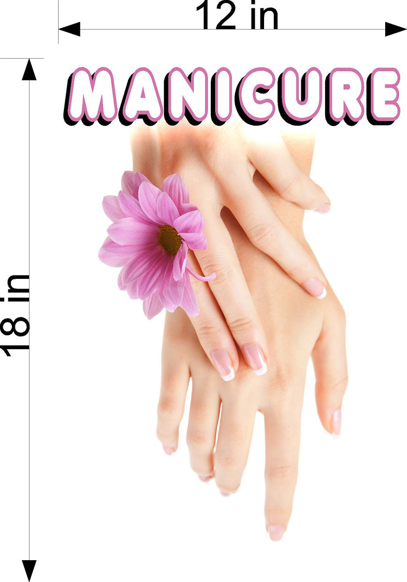Manicure 13 Vertical Wallpaper Poster Decal | NAILSIGNS.com – Nail Signs