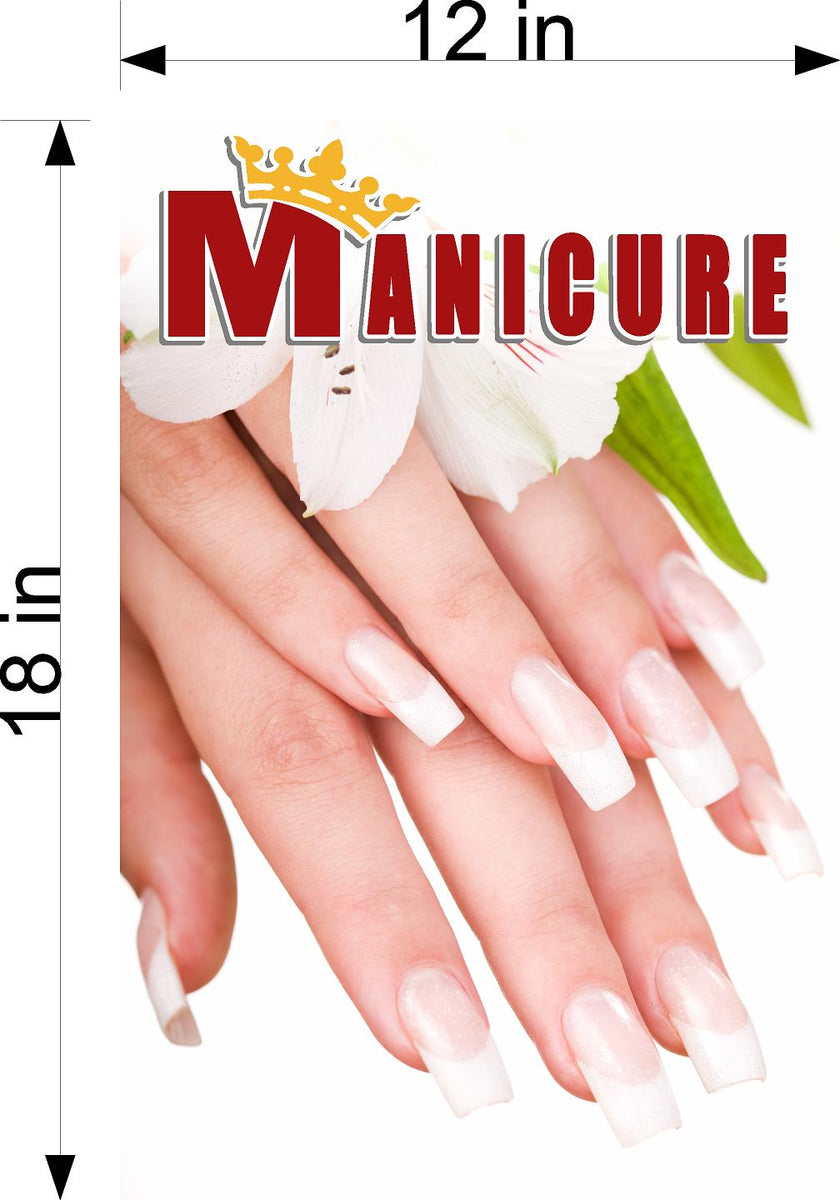 Manicure 19 Vertical Wallpaper Poster Decal | NAILSIGNS.com – Nail Signs