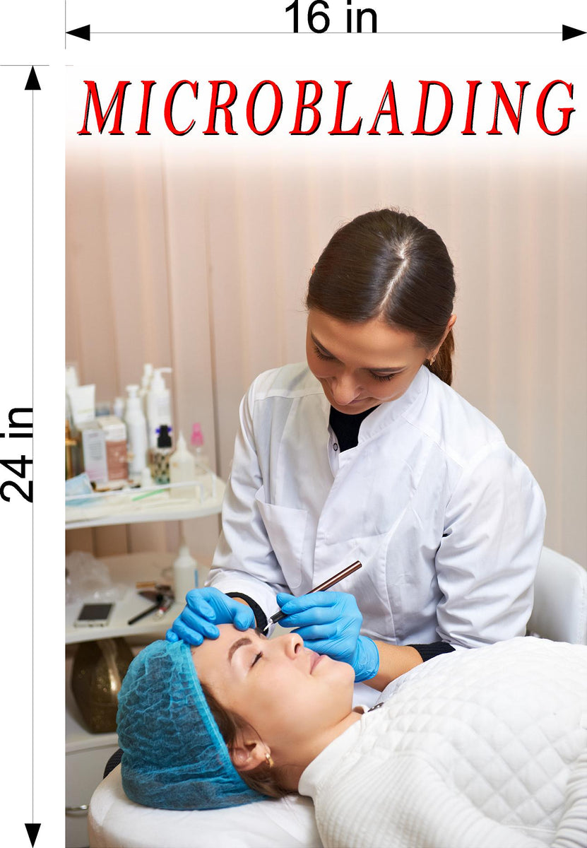Microblading 1 Vertical Wallpaper Poster Decal | NAILSIGNS.com – Nail Signs