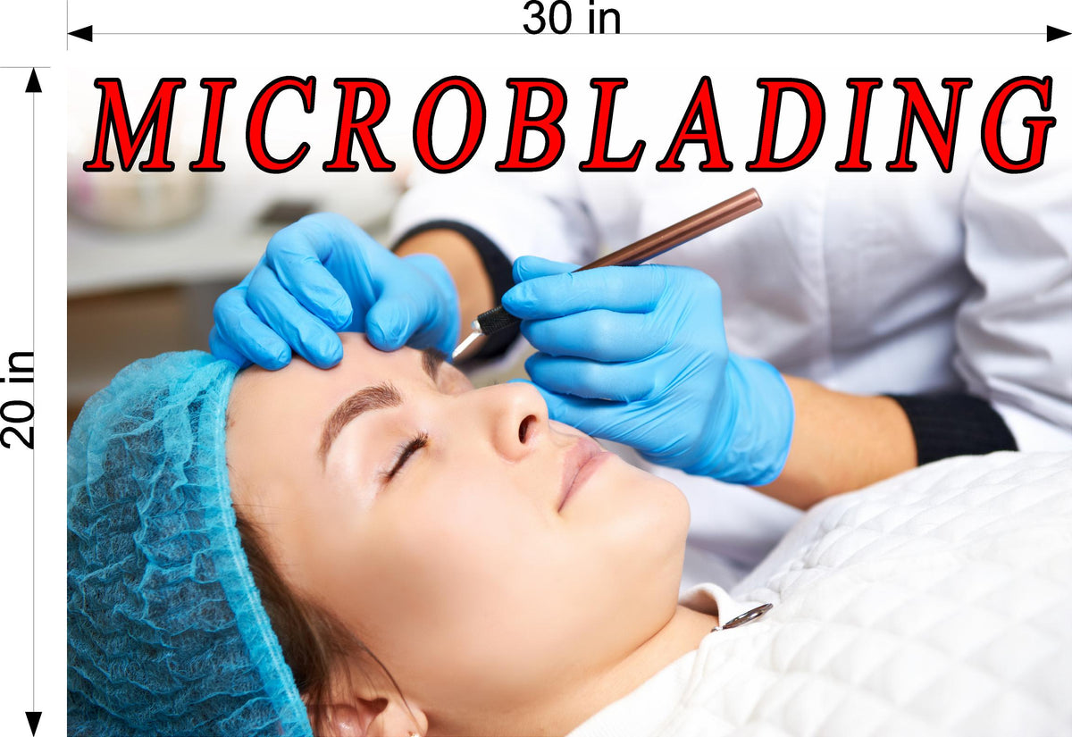 Microblading 8 Vertical Photo-Realistic Paper Poster Permanent ...