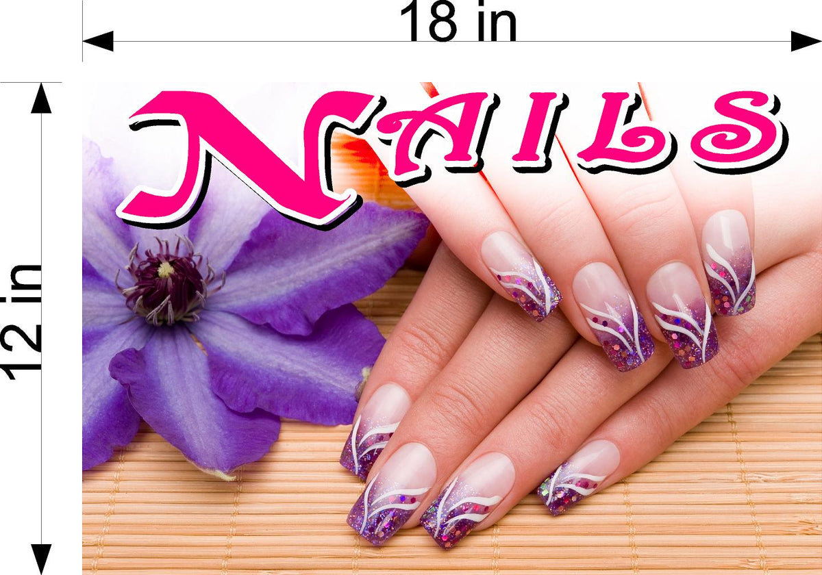 Nails 14 Salon Horizontal Wallpaper Poster Decal | NAILSIGNS.com – Nail ...