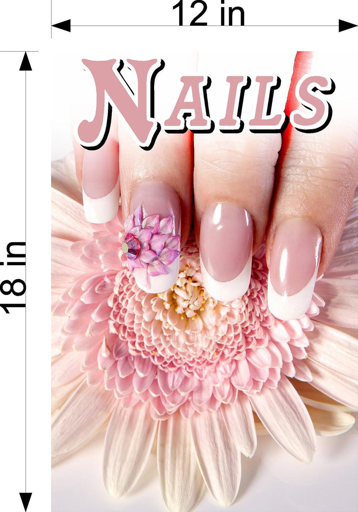 Nails 15 Salon Vertical Wallpaper Poster Decal | NAILSIGNS.com – Nail Signs