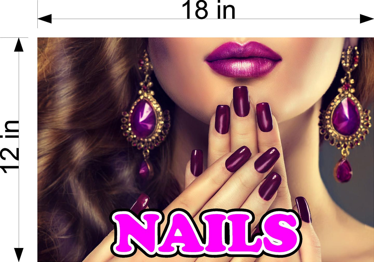 Nail 03 Horizontal Wallpaper Poster Decal | NAILSIGNS.com – Nail Signs