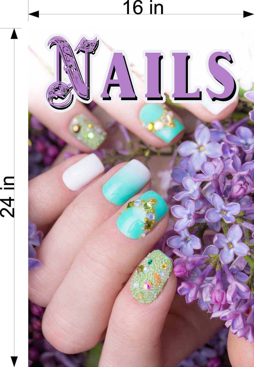 Nails 01 Vertical Wallpaper Poster Decal | NAILSIGNS.com – Nail Signs
