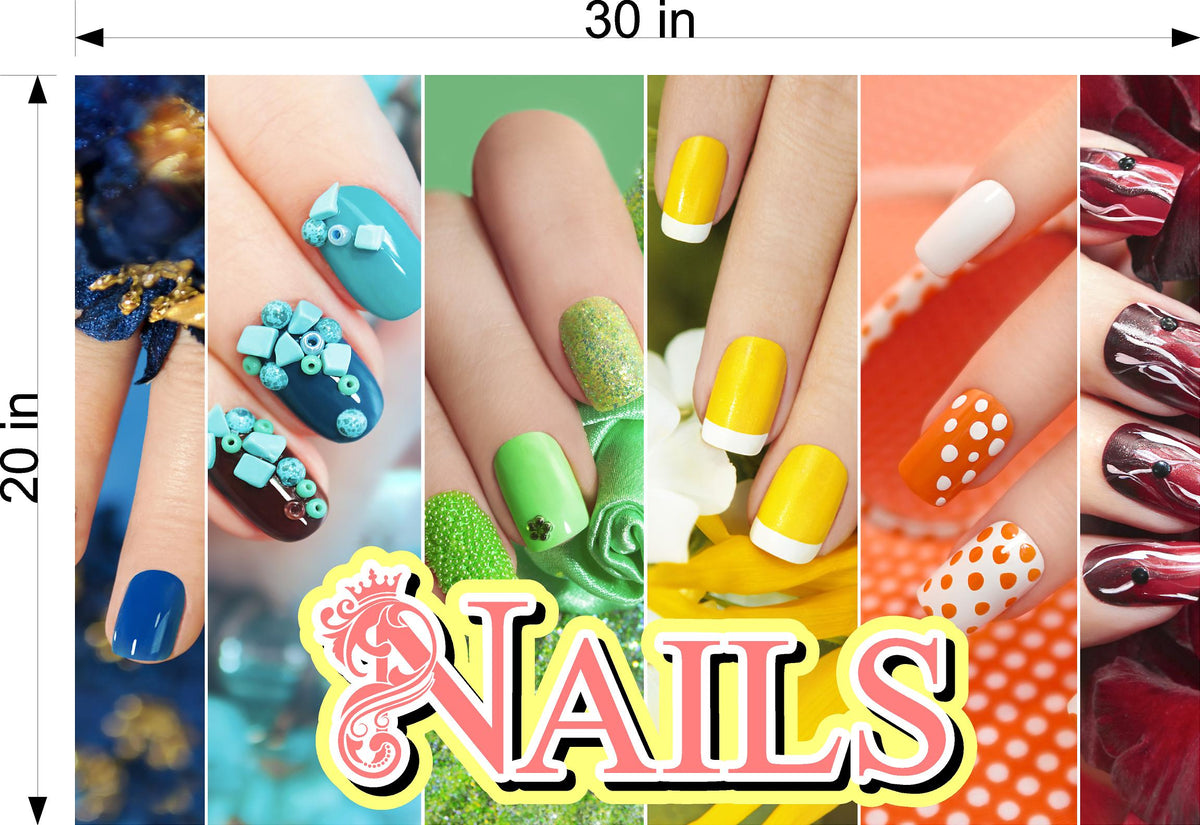 Nails 13 Horizontal Photo-Realistic Paper Poster | NAILSIGNS.com – Nail ...