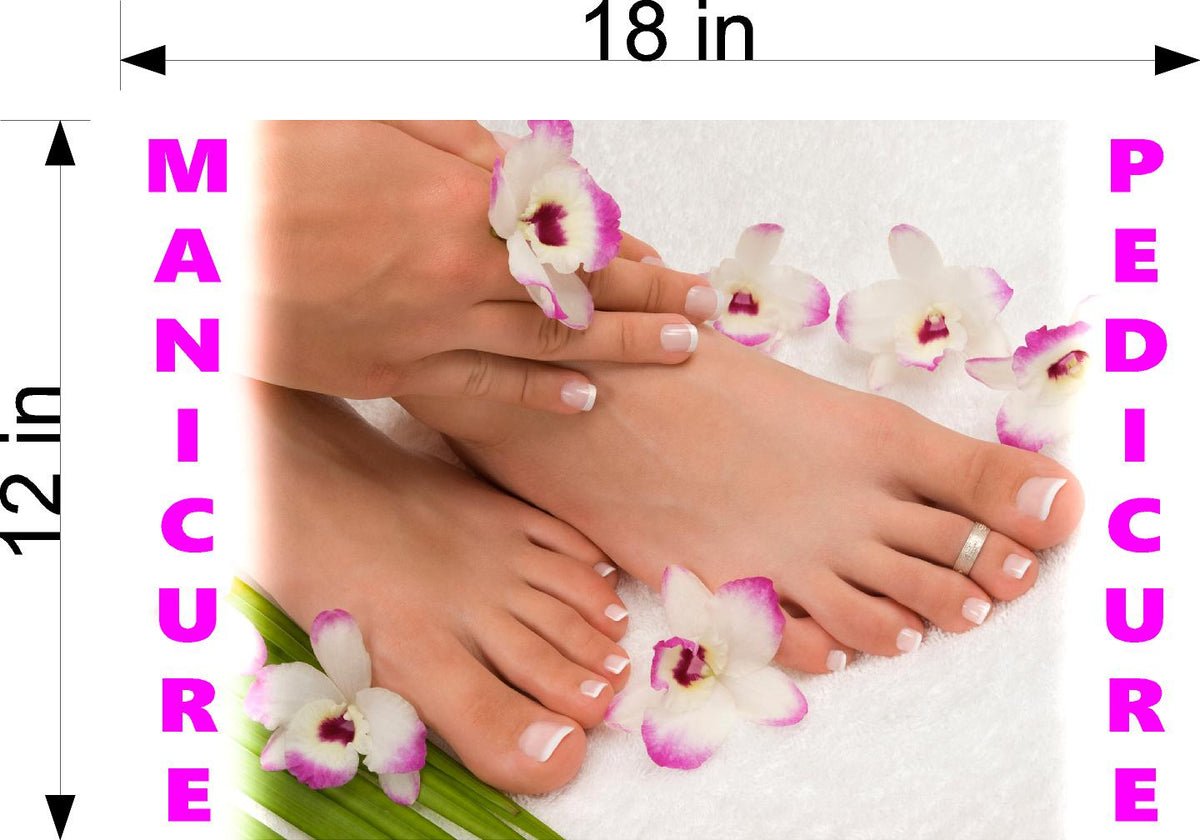 Pedicure & Manicure 05 Vertical Wallpaper Poster Decal | NAILSIGNS.com ...