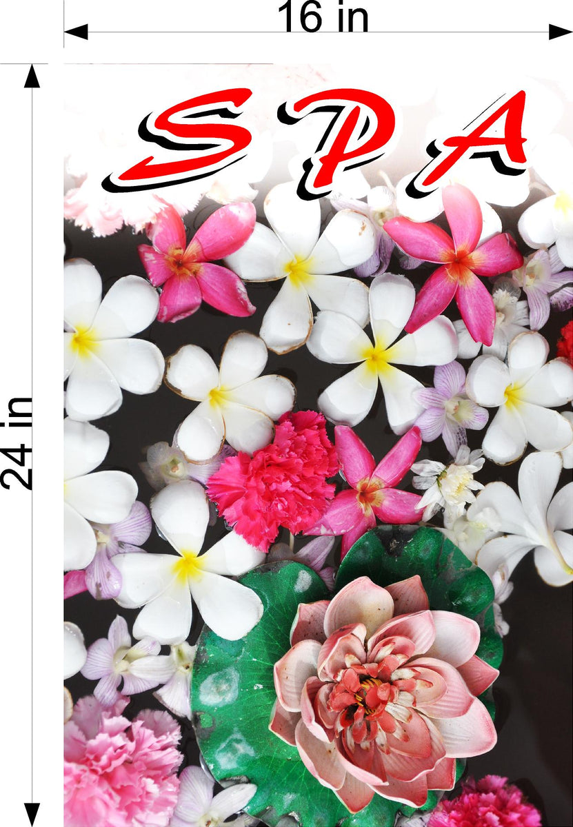 Spa 13 Vertical Wallpaper Poster Decal | NAILSIGNS.com – Nail Signs