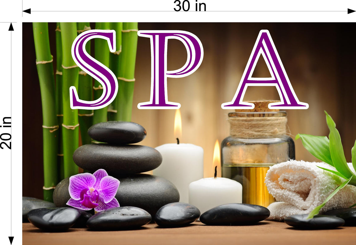 Spa 10 Horizontal Perforated Window Vinyl See Through Sign | NAILSIGNS ...