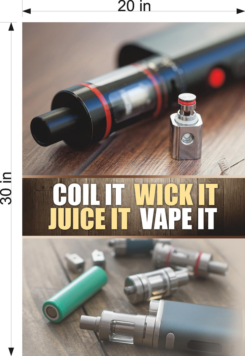 Vape 01 Vertical Photo-Realistic Paper Poster | NAILSIGNS.com – Nail Signs