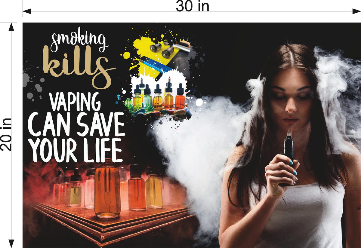 Vape 10 Horizontal Photo-Realistic Paper Poster | NAILSIGNS.com – Nail ...