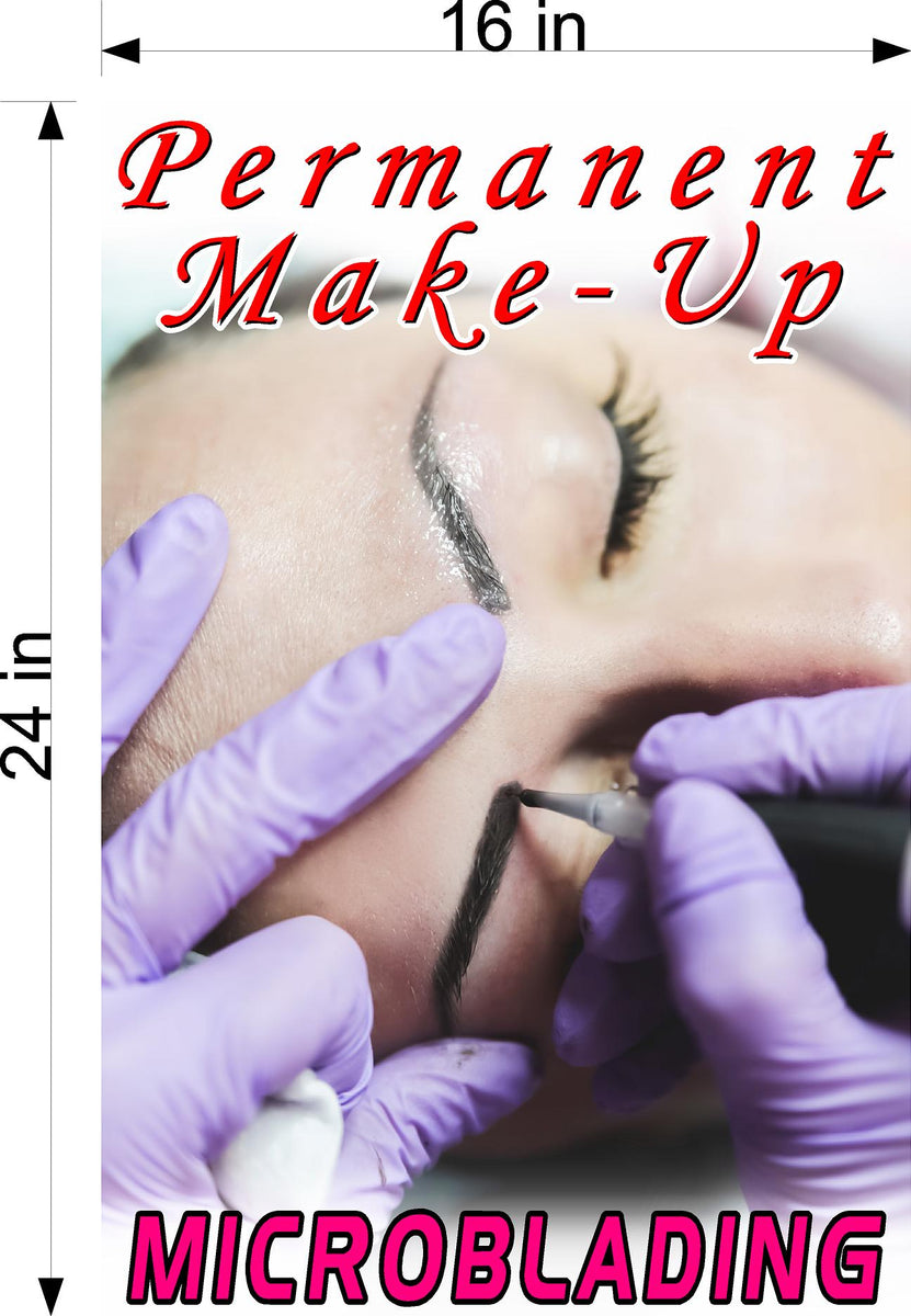 Microblading 5 Vertical Wallpaper Poster Decal Permanent Make-Up ...