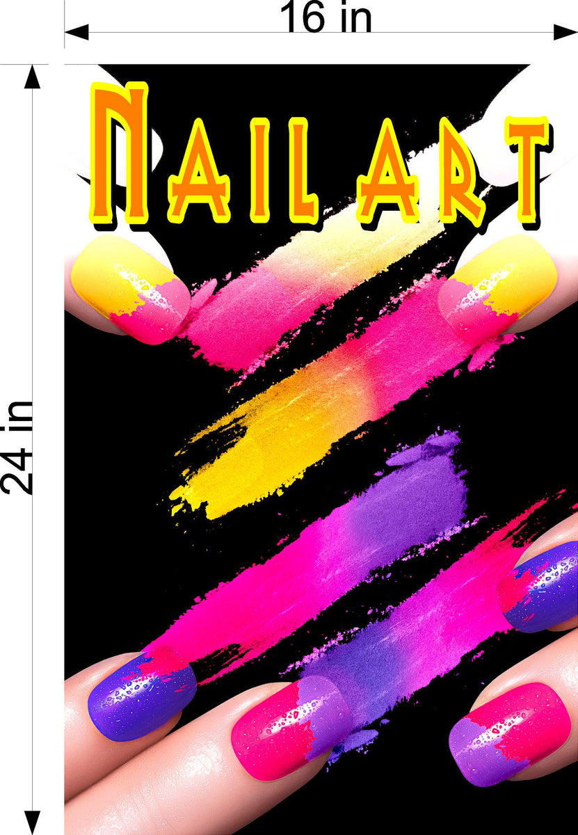 Nail Art 01 Vertical Wallpaper Poster Decal | NAILSIGNS.com – Nail Signs