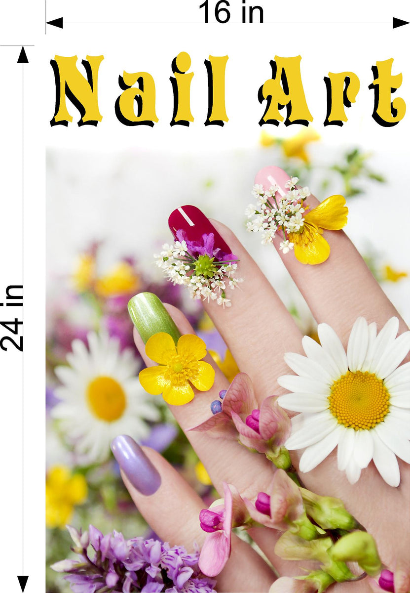 Nail Art 05 Vertical Wallpaper Poster Decal | NAILSIGNS.com – Nail Signs