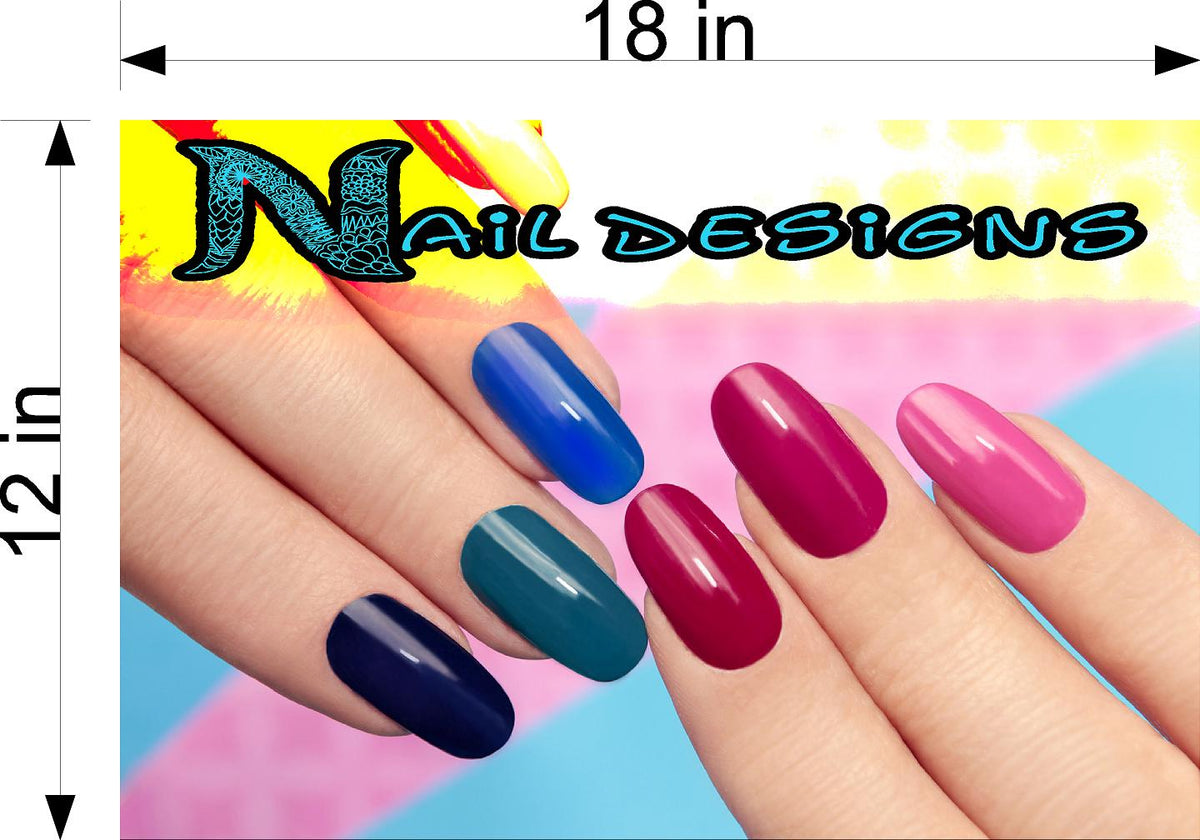Nail Designs 10 Horizontal Wallpaper Poster Decal | NAILSIGNS.com ...