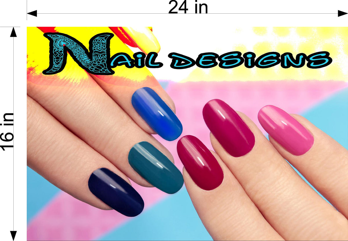 Nail Designs 10 Horizontal Wallpaper Poster Decal | NAILSIGNS.com ...