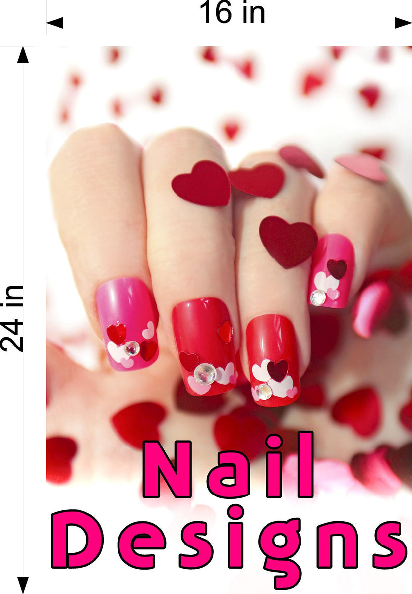 Nail Designs 09 Vertical Wallpaper Poster Decal | NAILSIGNS.com – Nail ...