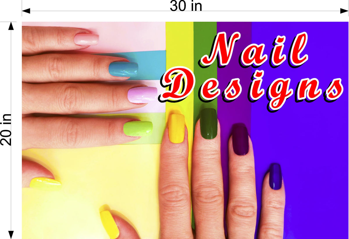 Nail Designs 06 Horizontal Photo-Realistic Paper Poster | NAILSIGNS.com ...